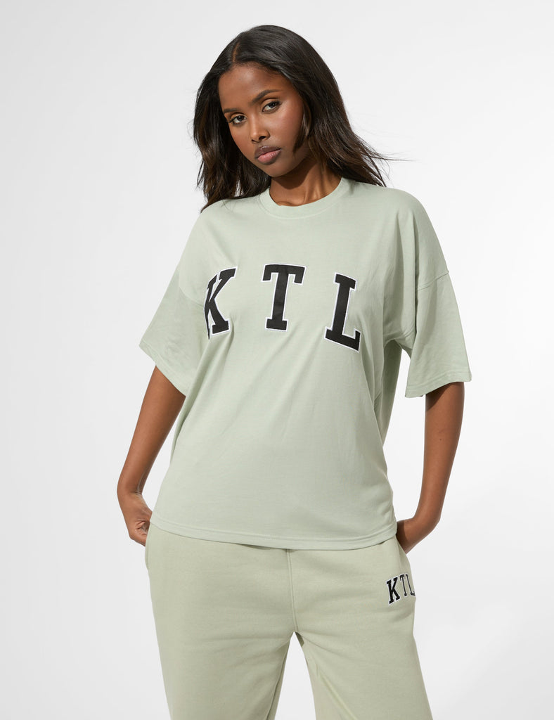 Ktl Logo Oversized T-Shirt Sage | Public Desire